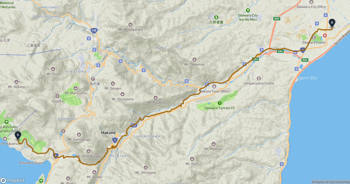 Lake Ashi to Odawara-juku Hiking Bear Sightings 2026 - 1 Recent | Kumamap